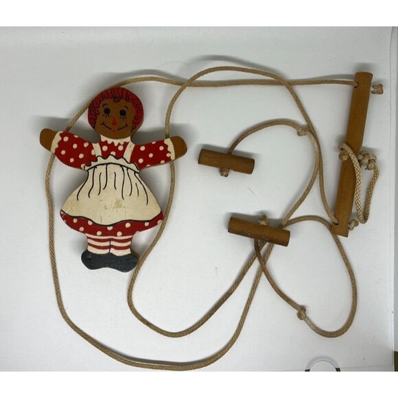 Unbranded | Toys | Vintage Raggedy Ann Wooden Puppet | Poshmark